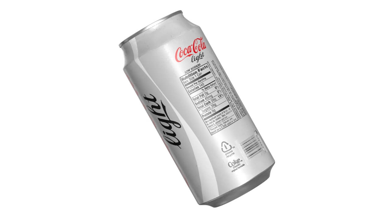Coca Cola Light Drink Can 375ml 12 - 3D Model by ERTAN ZORLU