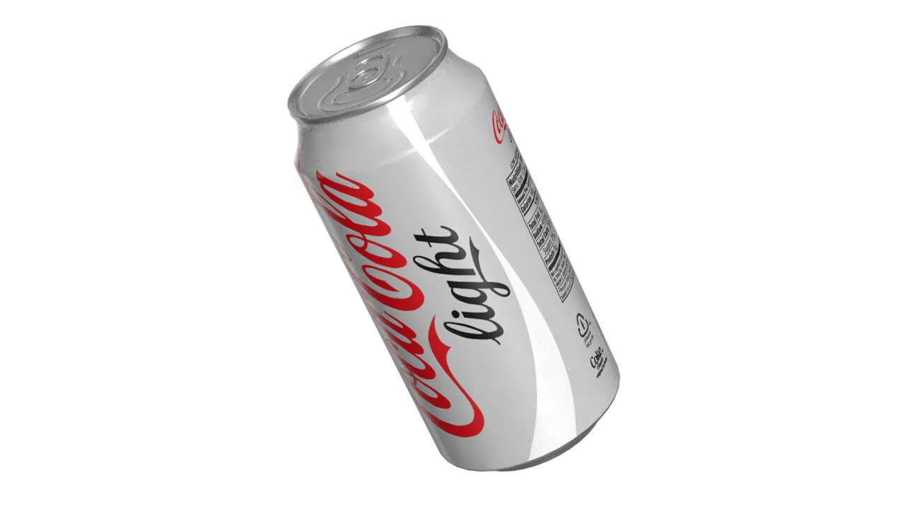 Coca Cola Light Drink Can 375ml 12 - 3D Model by ERTAN ZORLU