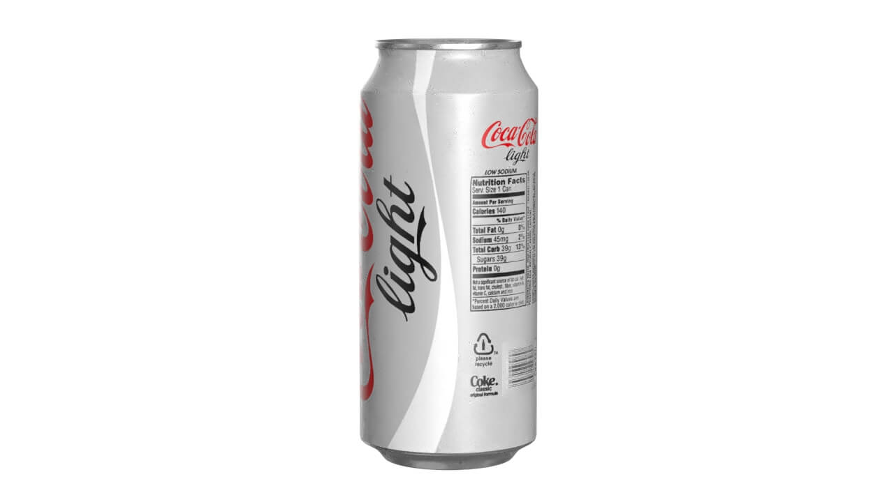 Coca Cola Light Drink Can 473ml 13 - 3D Model by ERTAN ZORLU