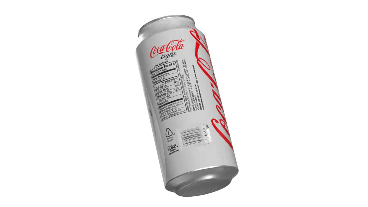 Coca Cola Light Drink Can 473ml 13 - 3D Model by ERTAN ZORLU