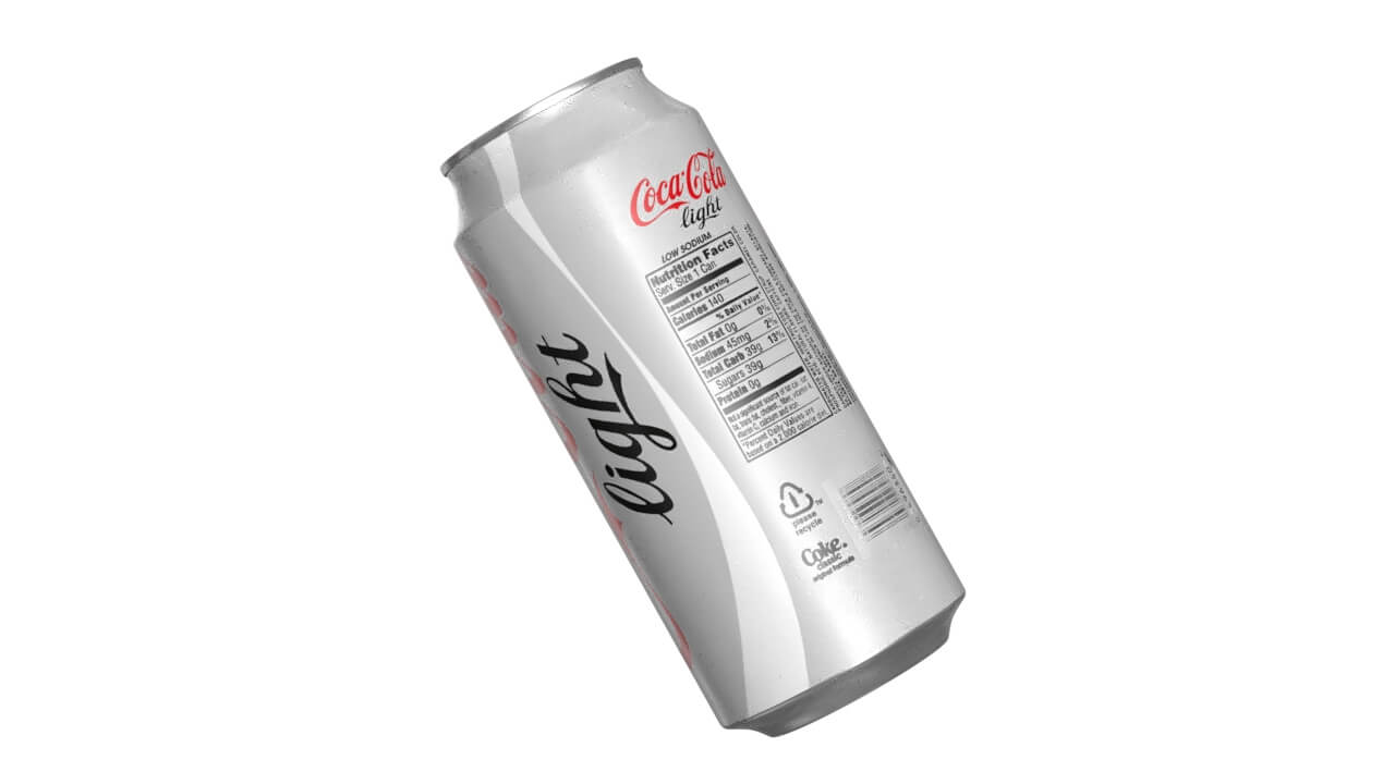 Coca Cola Light Drink Can 473ml 13 - 3D Model by ERTAN ZORLU