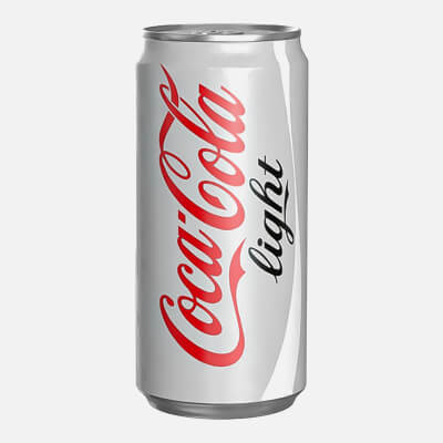 Coca Cola Light Drink Can Sleek 250ml 04 - 3D Model by ERTAN ZORLU