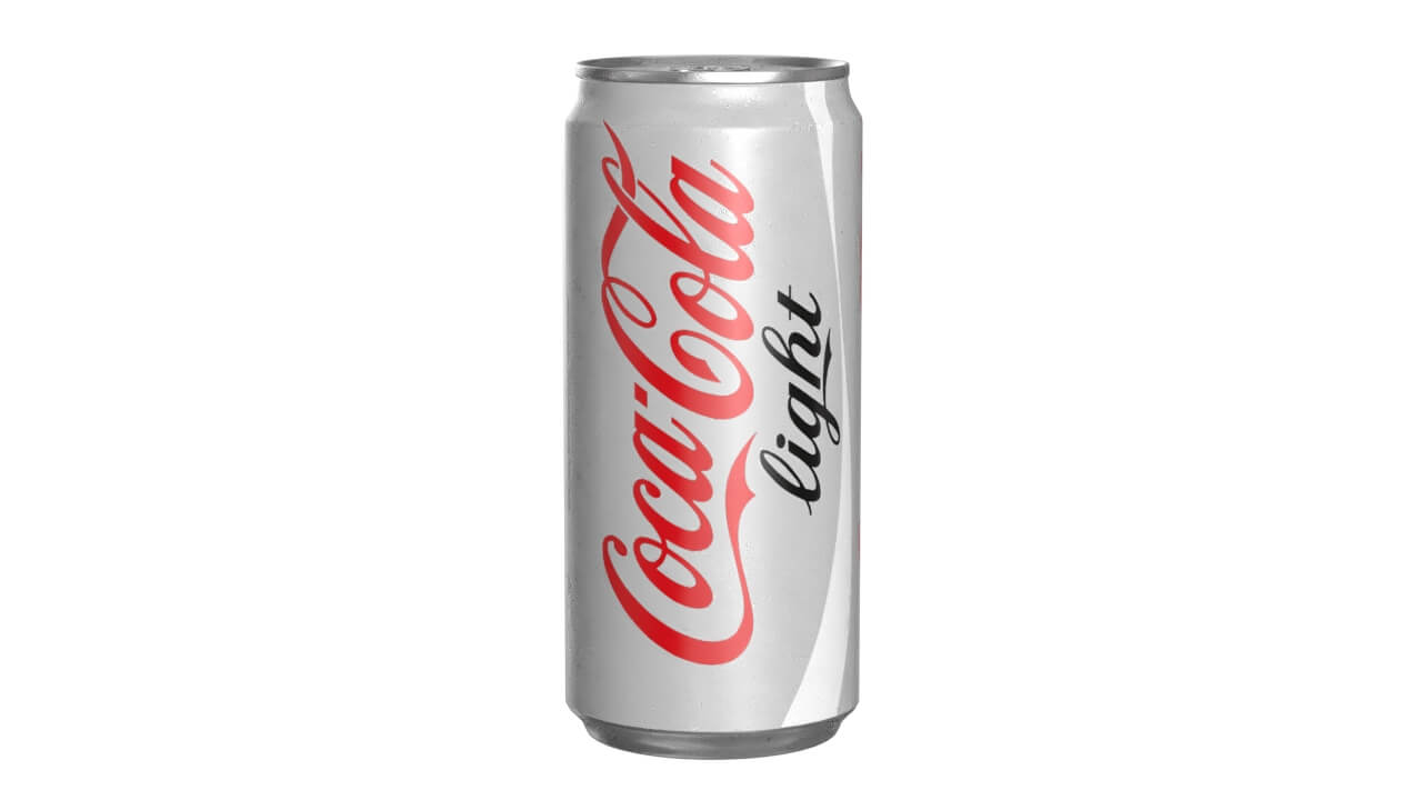 Coca Cola Light Drink Can Sleek 270ml 05 - 3D Model by ERTAN ZORLU