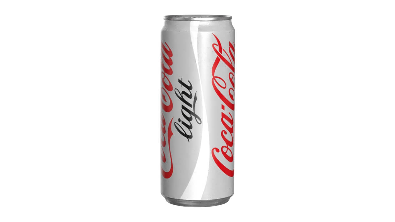 Coca Cola Light Drink Can Sleek 310ml 06 - 3D Model by ERTAN ZORLU