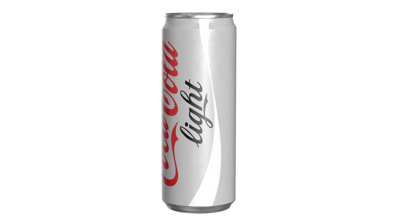 Coca Cola Light Drink Can Sleek 330ml 07 - 3D Model by ERTAN ZORLU