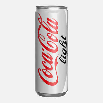 Coca Cola Light Drink Can Slim 250ml 02 - 3D Model by ERTAN ZORLU