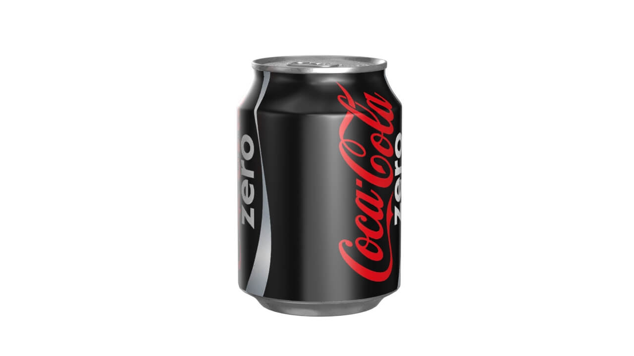 Coca Cola Zero Drink Can 250ml 09 - 3D Model by ERTAN ZORLU