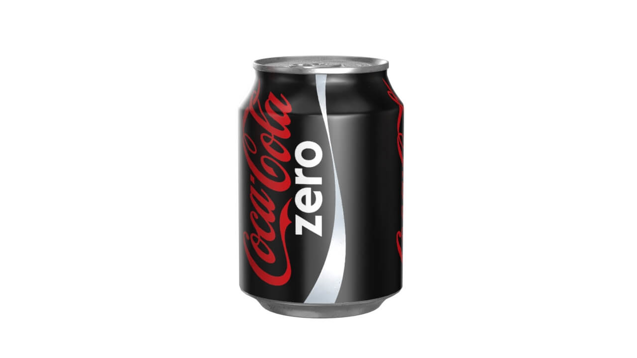 Coca Cola Zero Drink Can 250ml 09 - 3D Model by ERTAN ZORLU
