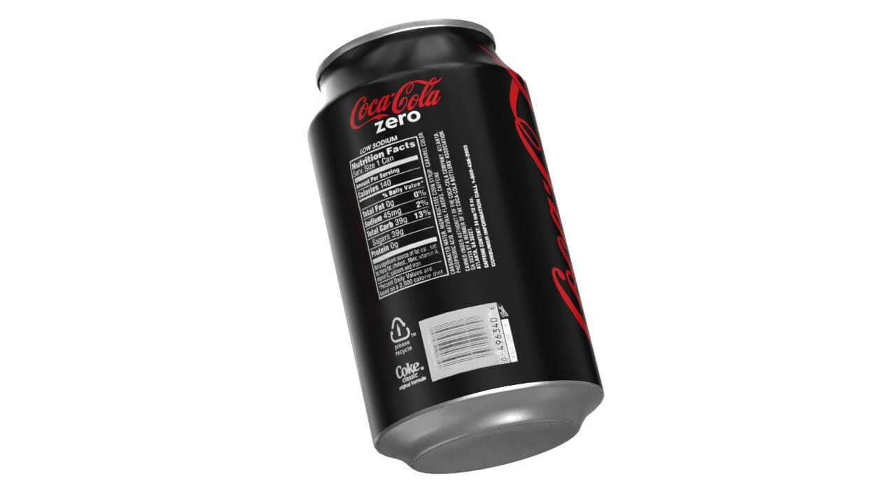Coca Cola Zero Drink Can 330ml 10 - 3D Model by ERTAN ZORLU