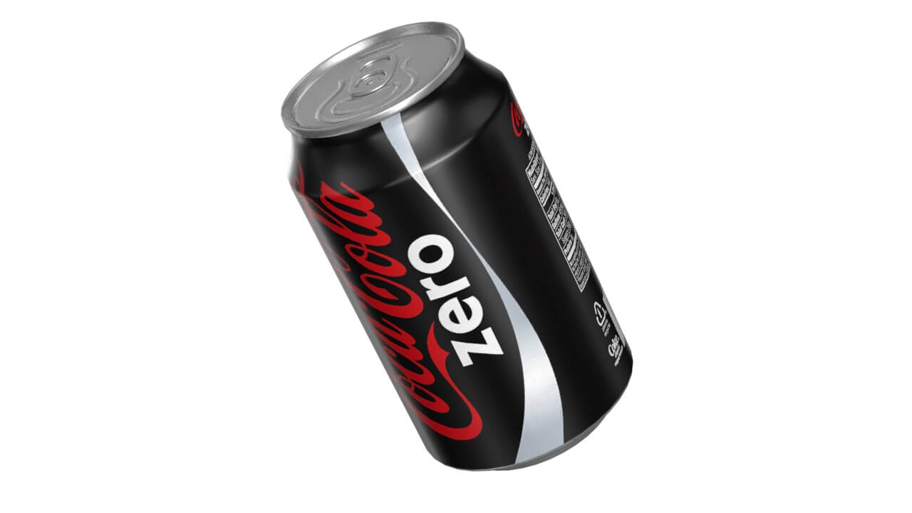 Coca Cola Zero Drink Can 330ml 10 - 3D Model by ERTAN ZORLU