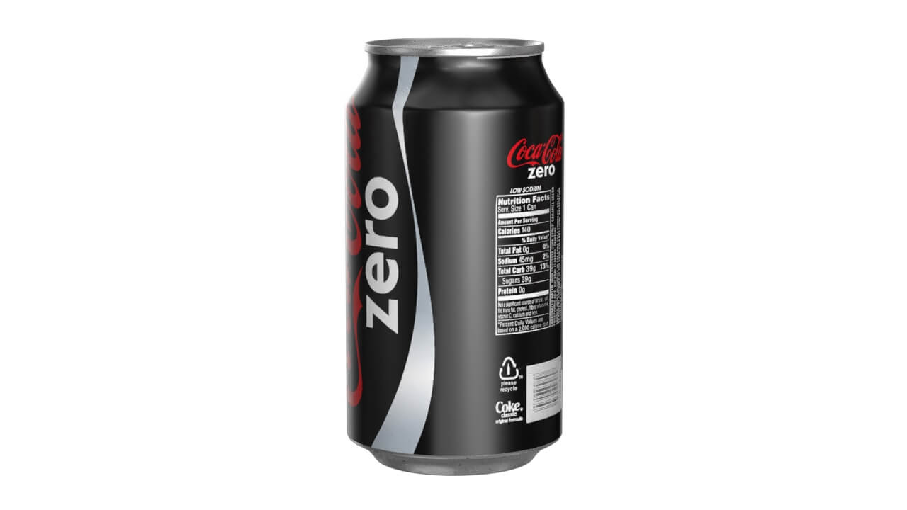 Coca Cola Zero Drink Can 355ml 11 - 3D Model by ERTAN ZORLU