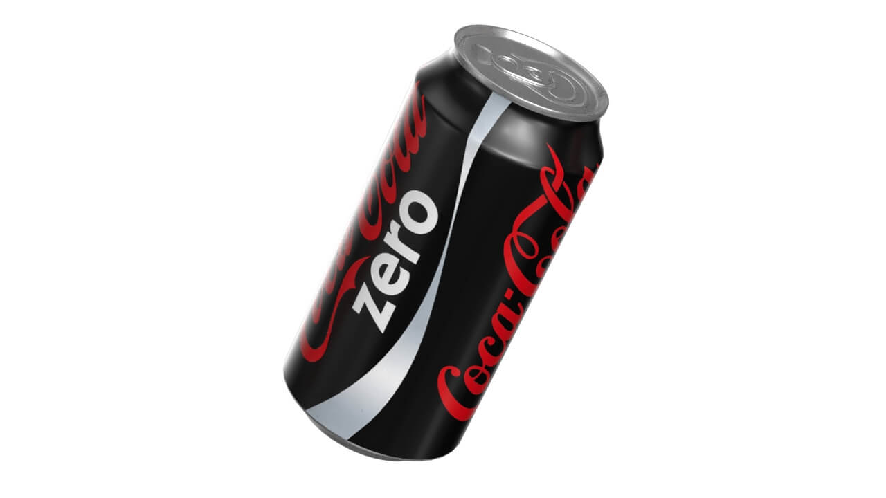 Coca Cola Zero Drink Can 375ml 12 - 3D Model by ERTAN ZORLU