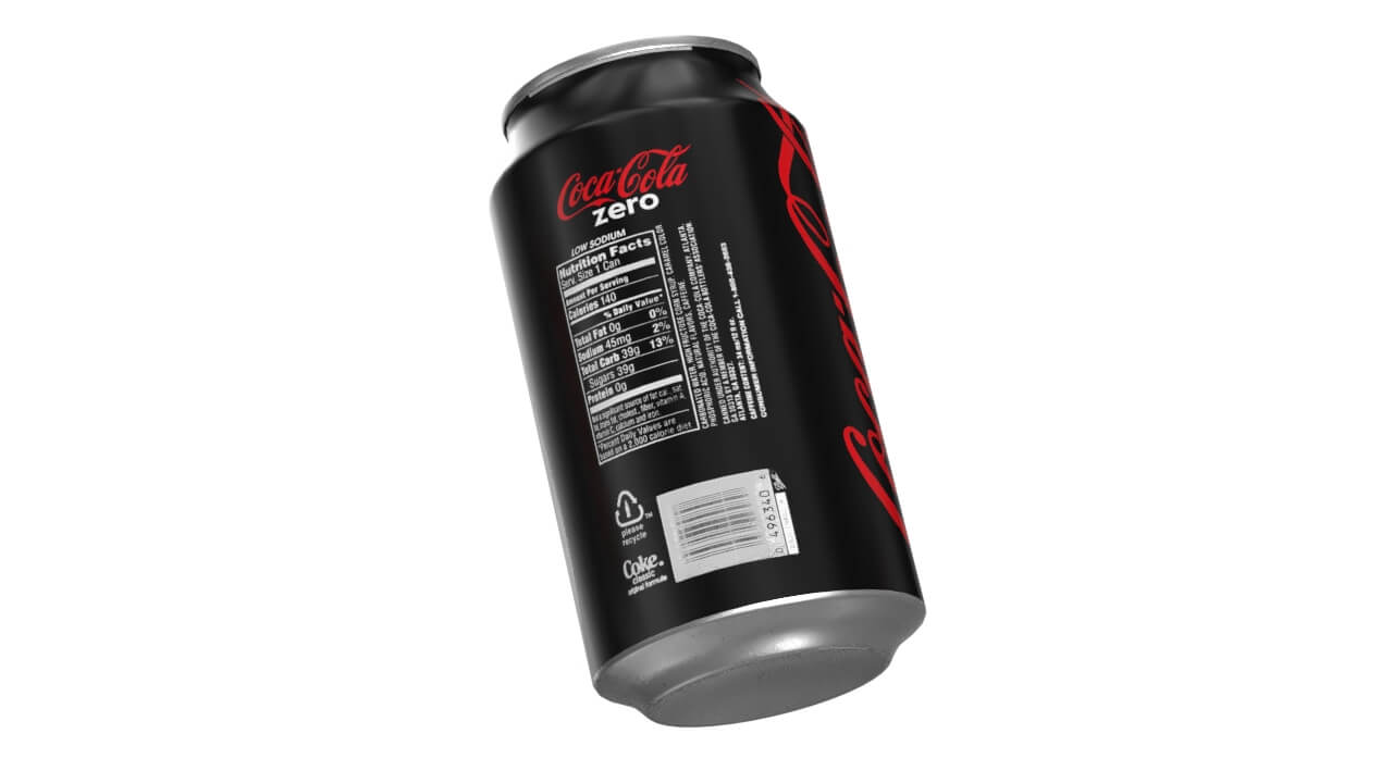 Coca Cola Zero Drink Can 375ml 12 - 3D Model by ERTAN ZORLU