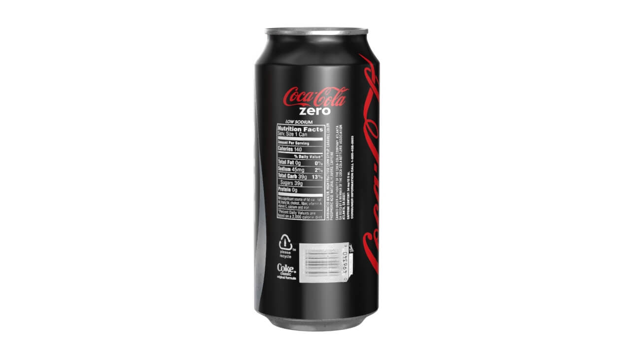 Coca Cola Zero Drink Can 473ml 13 - 3D Model by ERTAN ZORLU