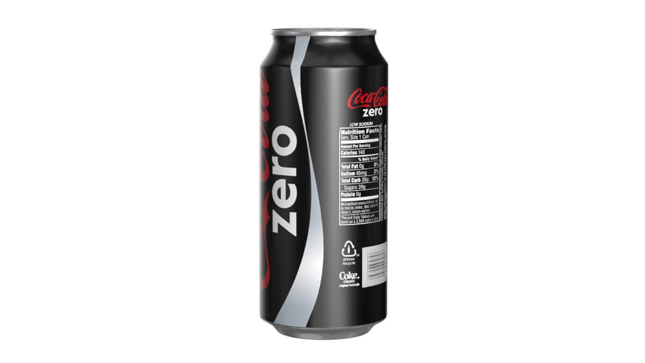 Coca Cola Zero Drink Can 473ml 13 - 3D Model by ERTAN ZORLU