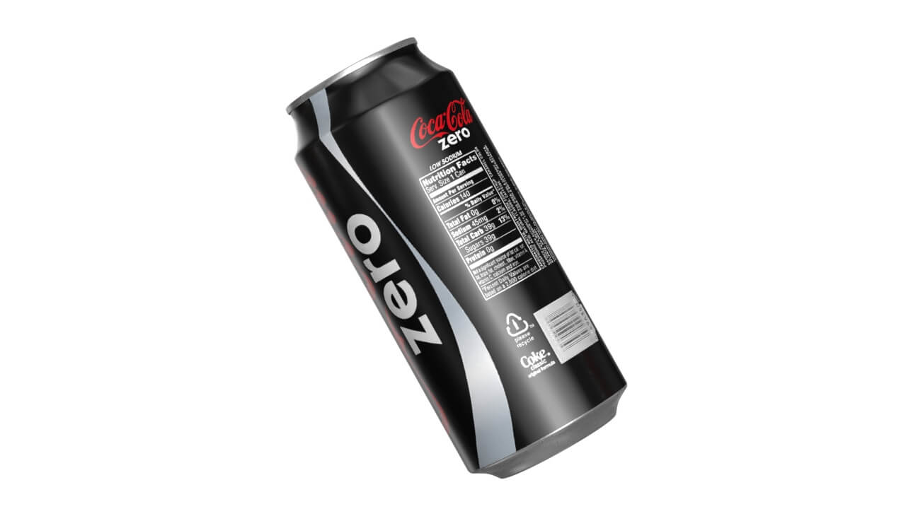 Coca Cola Zero Drink Can 473ml 13 - 3D Model by ERTAN ZORLU