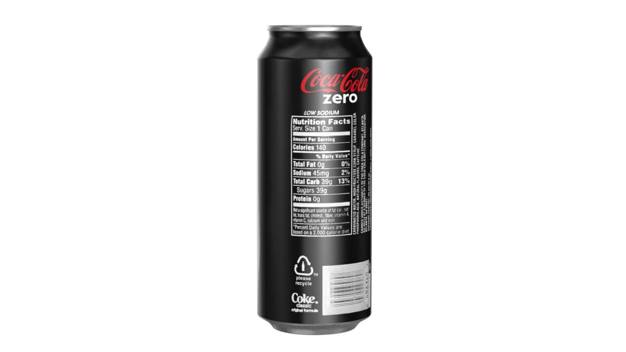 Coca Cola Zero Drink Can 500ml 14 - 3D Model by ERTAN ZORLU