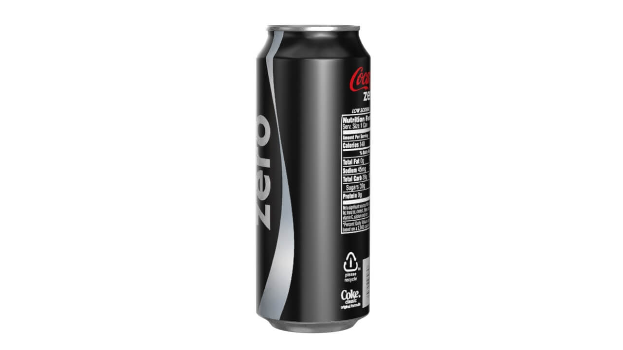Coca Cola Zero Drink Can 500ml 14 - 3D Model by ERTAN ZORLU