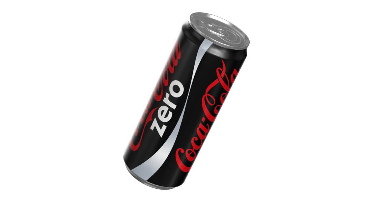 Coca Cola Zero Drink Can Sleek 310ml 06 - 3D Model by ERTAN ZORLU