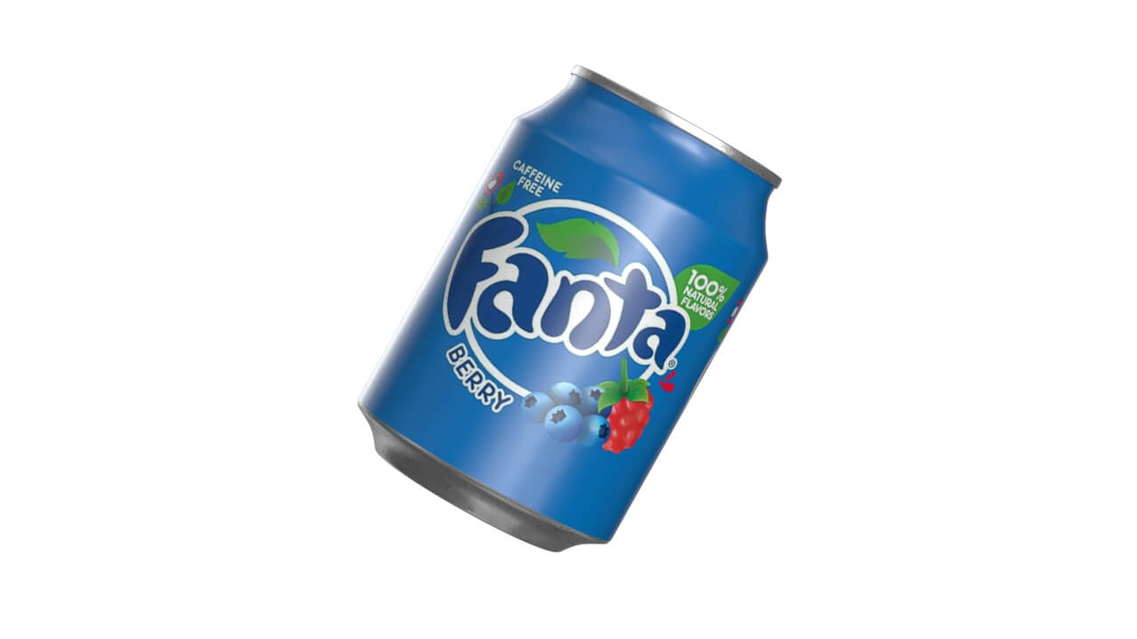 Fanta Berry Drink Can 250ml 09 - 3D Model by ERTAN ZORLU