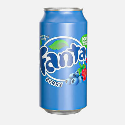 Fanta Berry Drink Can 375ml 12 - 3D Model by ERTAN ZORLU