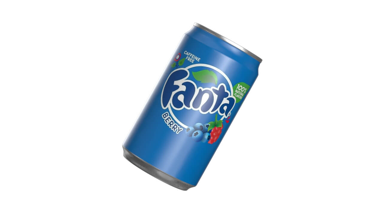 Fanta Berry Drink Can Sleek 200ml 03 - 3D Model by ERTAN ZORLU