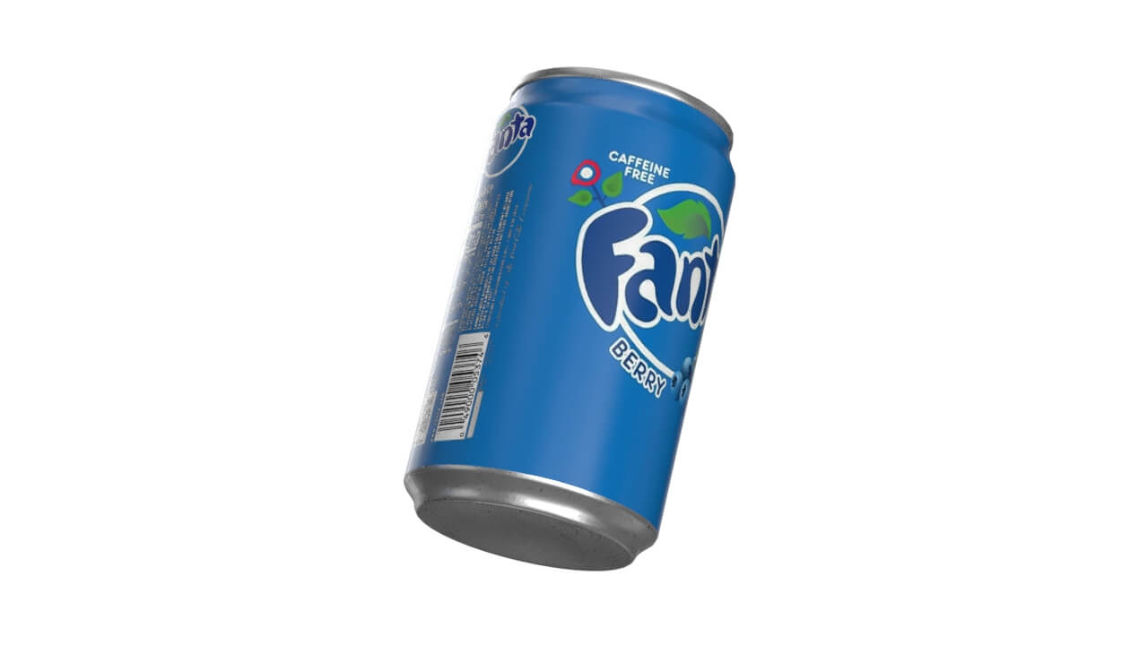 Fanta Berry Drink Can Sleek 200ml 03 - 3D Model by ERTAN ZORLU