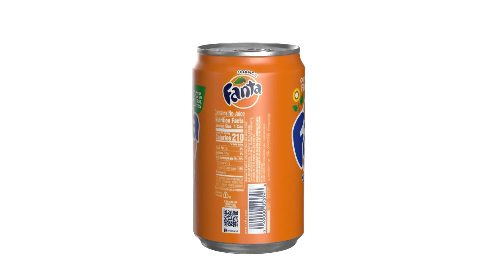 Fanta Drink Can Sleek 200ml 03 - 3D Model by ERTAN ZORLU