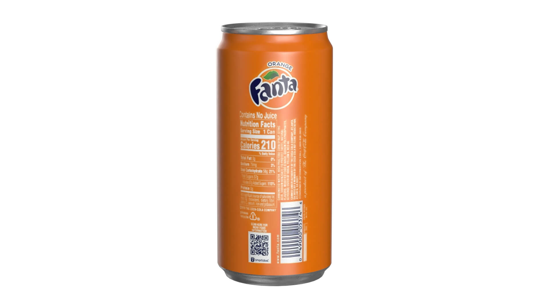 Fanta Drink Can Sleek 250ml 04 - 3D Model by ERTAN ZORLU
