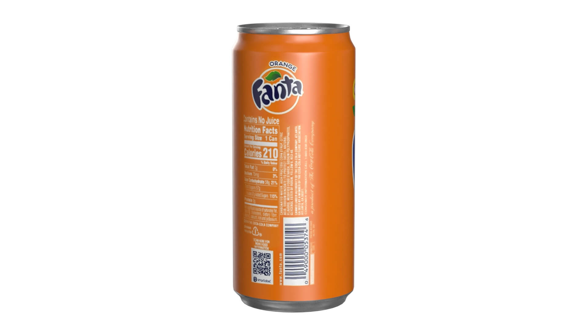 Fanta Drink Can Sleek 270ml 05 - 3D Model by ERTAN ZORLU