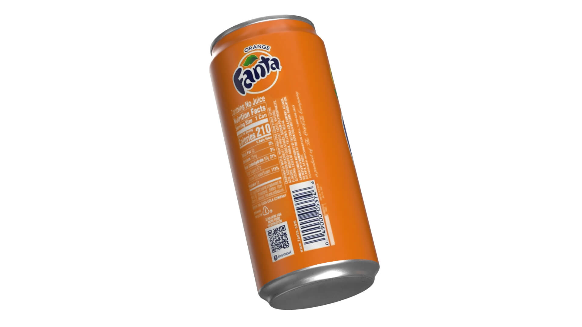 Fanta Drink Can Sleek 270ml 05 - 3D Model by ERTAN ZORLU