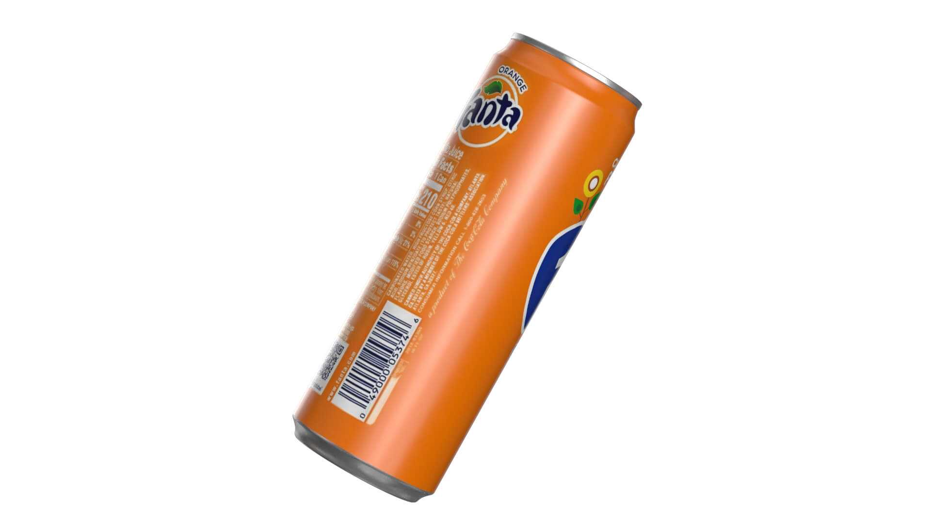 Fanta Drink Can Sleek 355ml 08 - 3D Model by ERTAN ZORLU