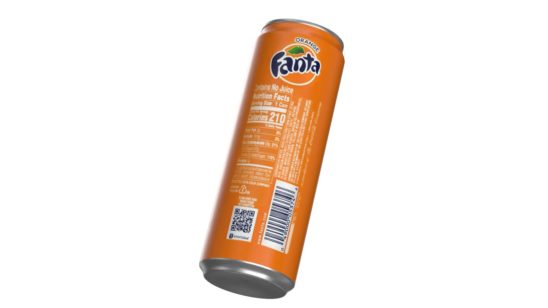 Fanta Drink Can Sleek 355ml 08 - 3D Model by ERTAN ZORLU