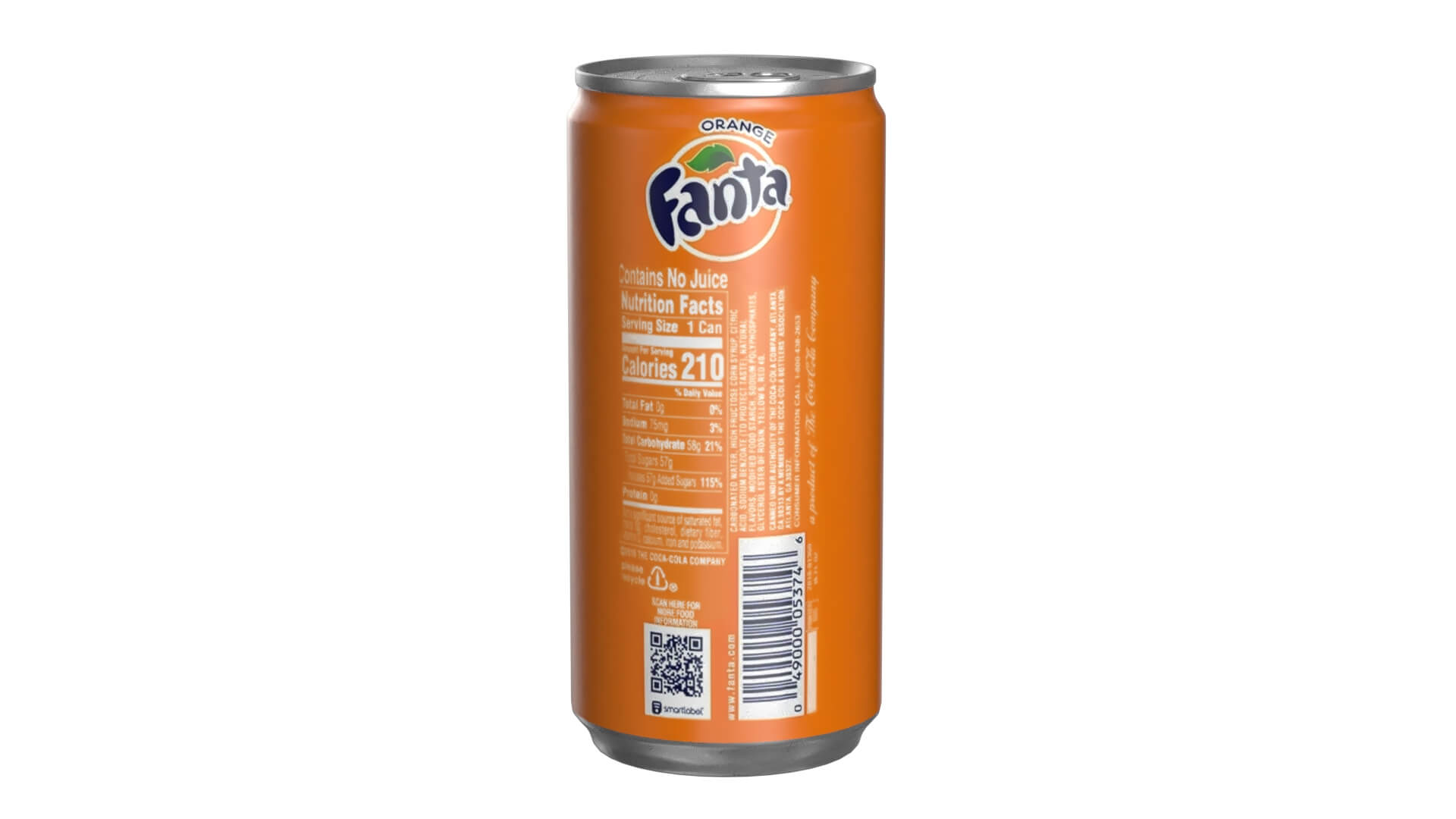 Fanta Drink Can Slim 190ml 01 - 3D Model by ERTAN ZORLU