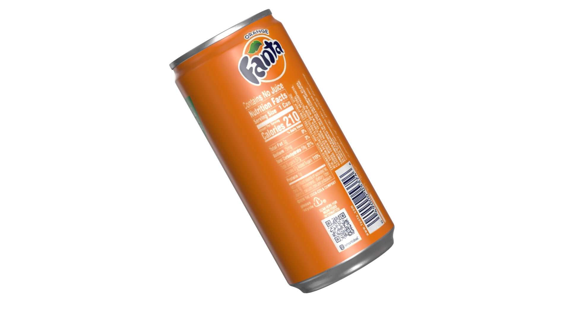 Fanta Drink Can Slim 190ml 01 - 3D Model by ERTAN ZORLU