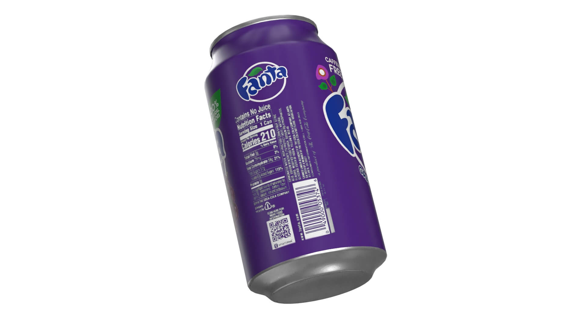 Fanta Grape Drink Can 375ml 12 - 3D Model by ERTAN ZORLU
