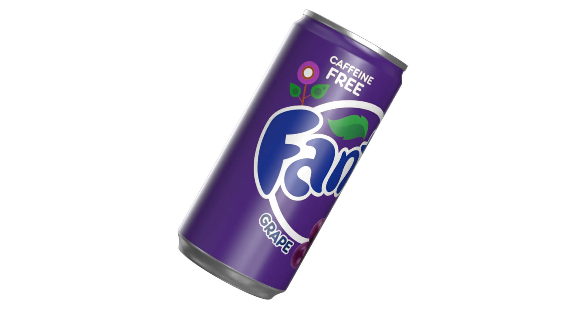Fanta Grape Drink Can Slim 190ml 01 - 3D Model by ERTAN ZORLU