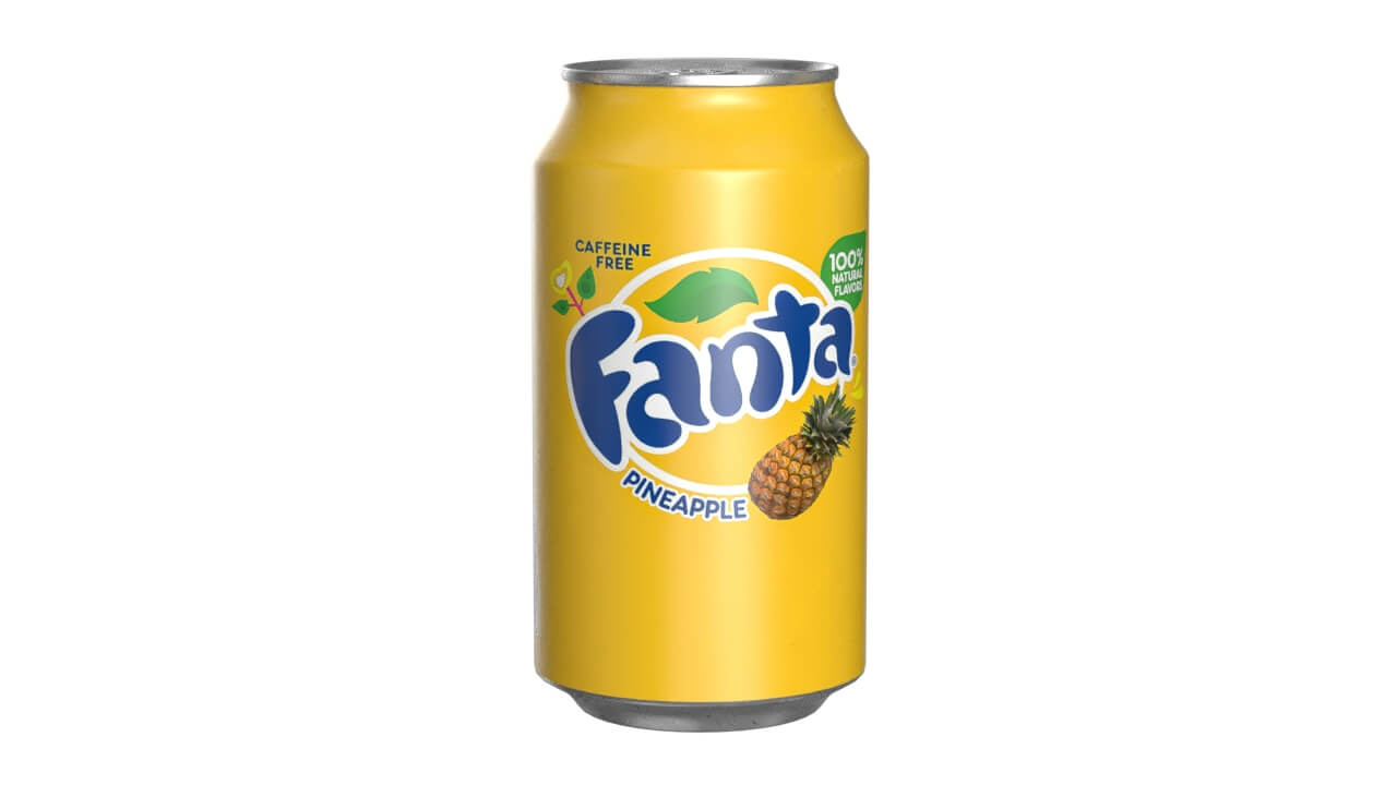 Fanta Pineapple Drink Can 355ml 11 - 3D Model by ERTAN ZORLU