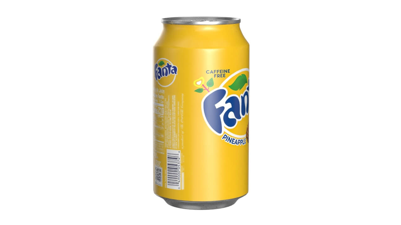 Fanta Pineapple Drink Can 355ml 11 - 3D Model by ERTAN ZORLU