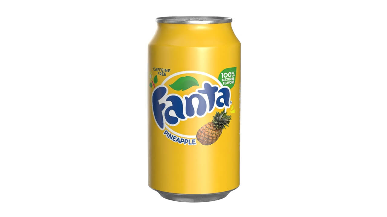 Fanta Pineapple Drink Can 355ml 11 - 3D Model by ERTAN ZORLU