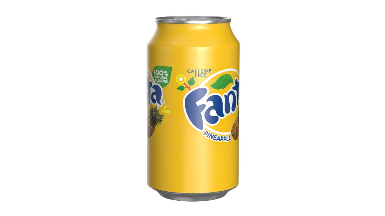 Fanta Pineapple Drink Can 355ml 11 - 3D Model by ERTAN ZORLU