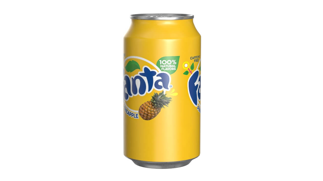 Fanta Pineapple Drink Can 355ml 11 - 3D Model by ERTAN ZORLU