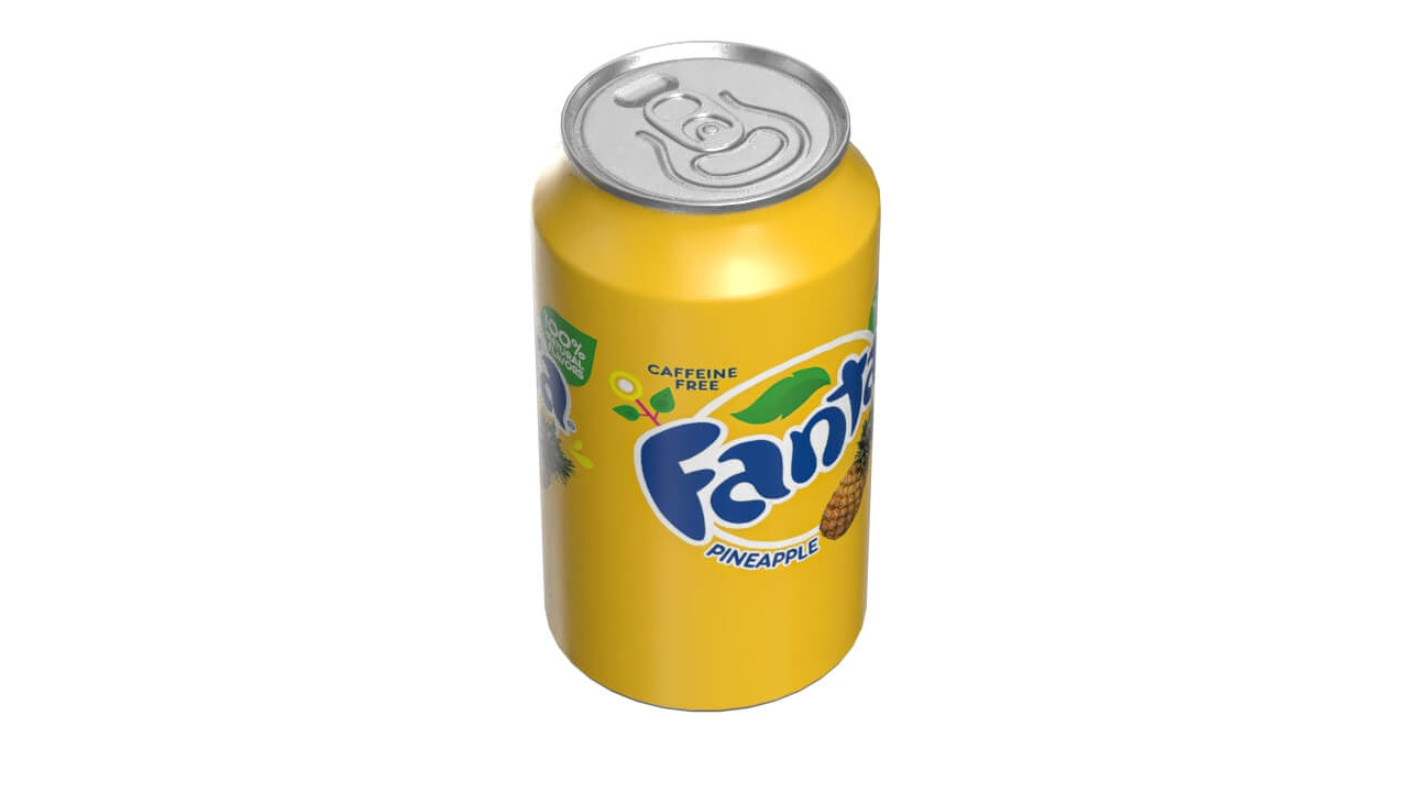 Fanta Pineapple Drink Can 355ml 11 - 3D Model by ERTAN ZORLU