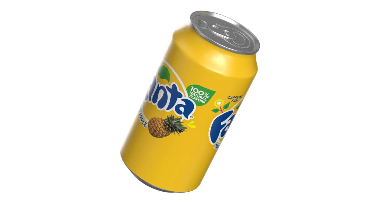 Fanta Pineapple Drink Can 355ml 11 - 3D Model by ERTAN ZORLU