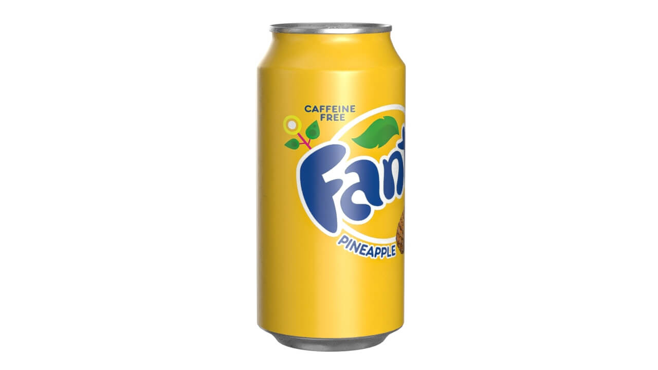 Fanta Pineapple Drink Can 375ml 12 - 3D Model by ERTAN ZORLU