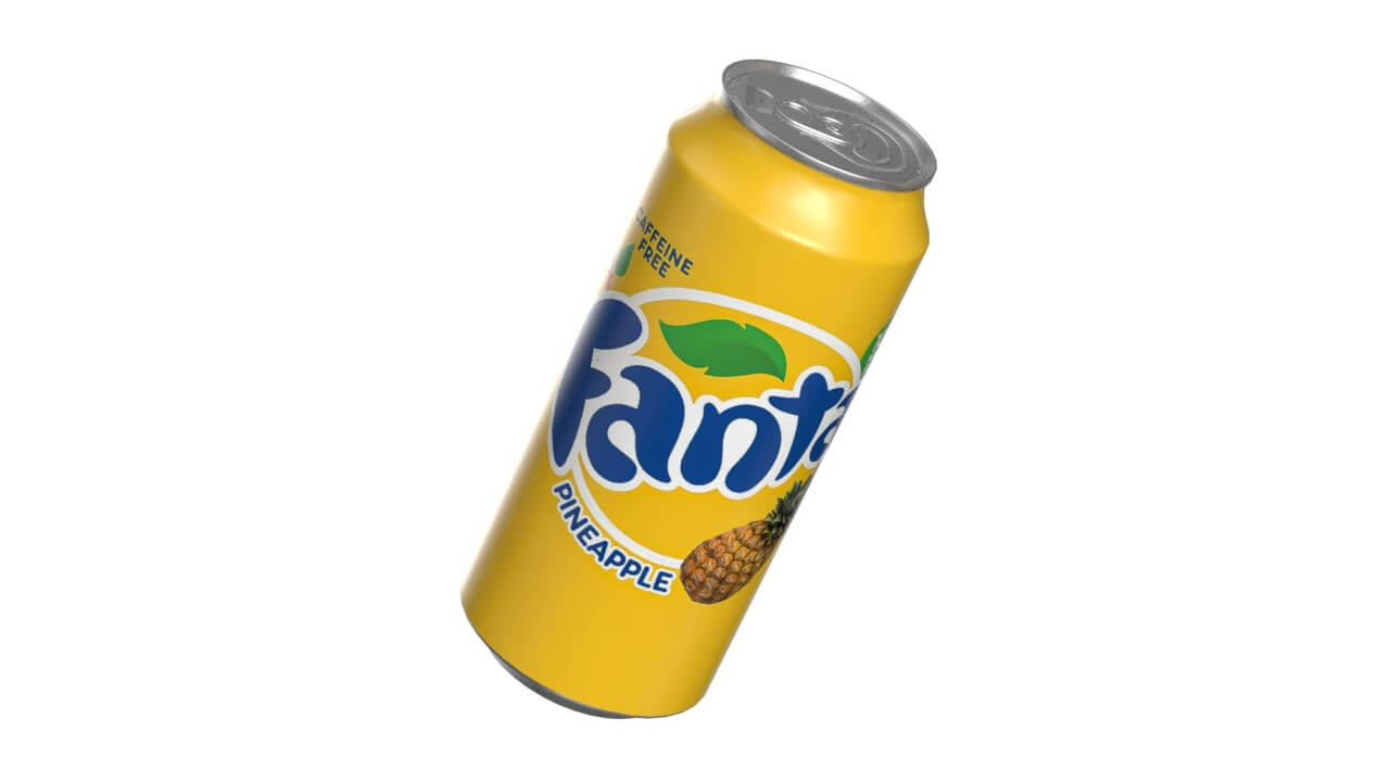Fanta Pineapple Drink Can 473ml 13 - 3D Model by ERTAN ZORLU