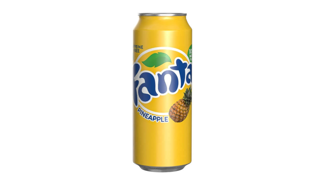Fanta Pineapple Drink Can 500ml 14 - 3D Model by ERTAN ZORLU