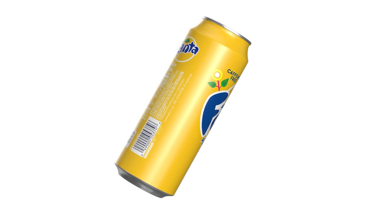 Fanta Pineapple Drink Can 500ml 14 - 3D Model by ERTAN ZORLU