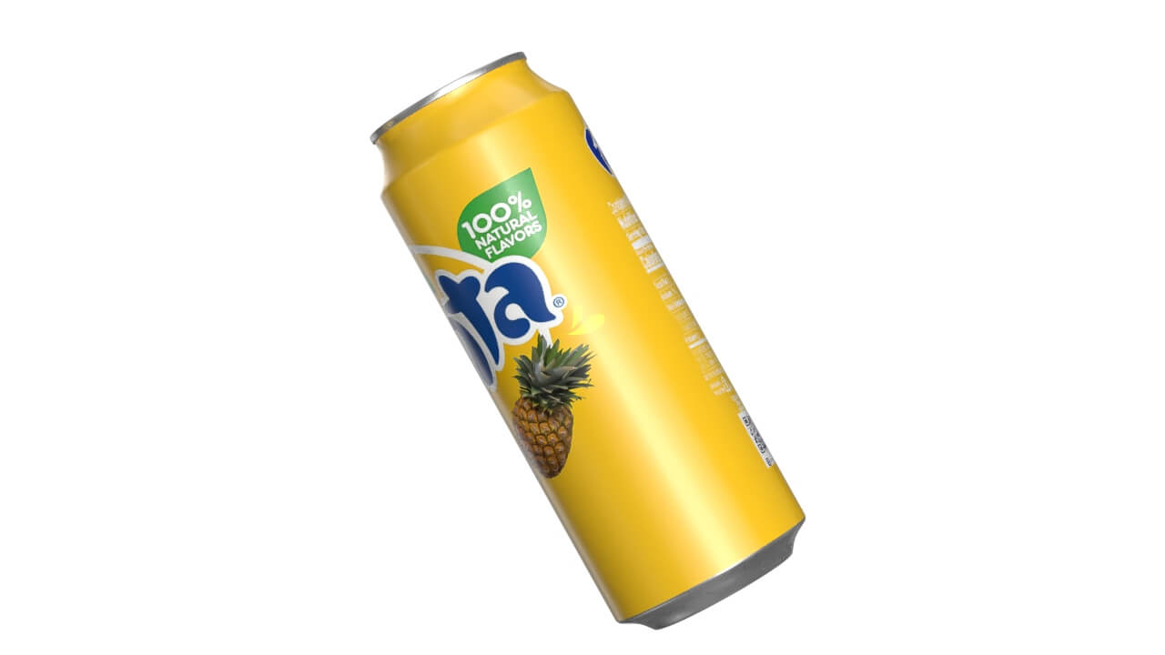 Fanta Pineapple Drink Can 500ml 14 - 3D Model by ERTAN ZORLU