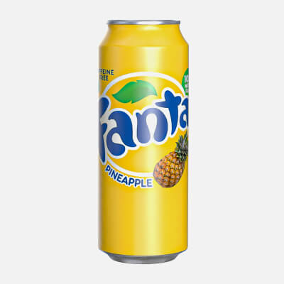 Fanta Pineapple Drink Can 500ml 14 - 3D Model by ERTAN ZORLU